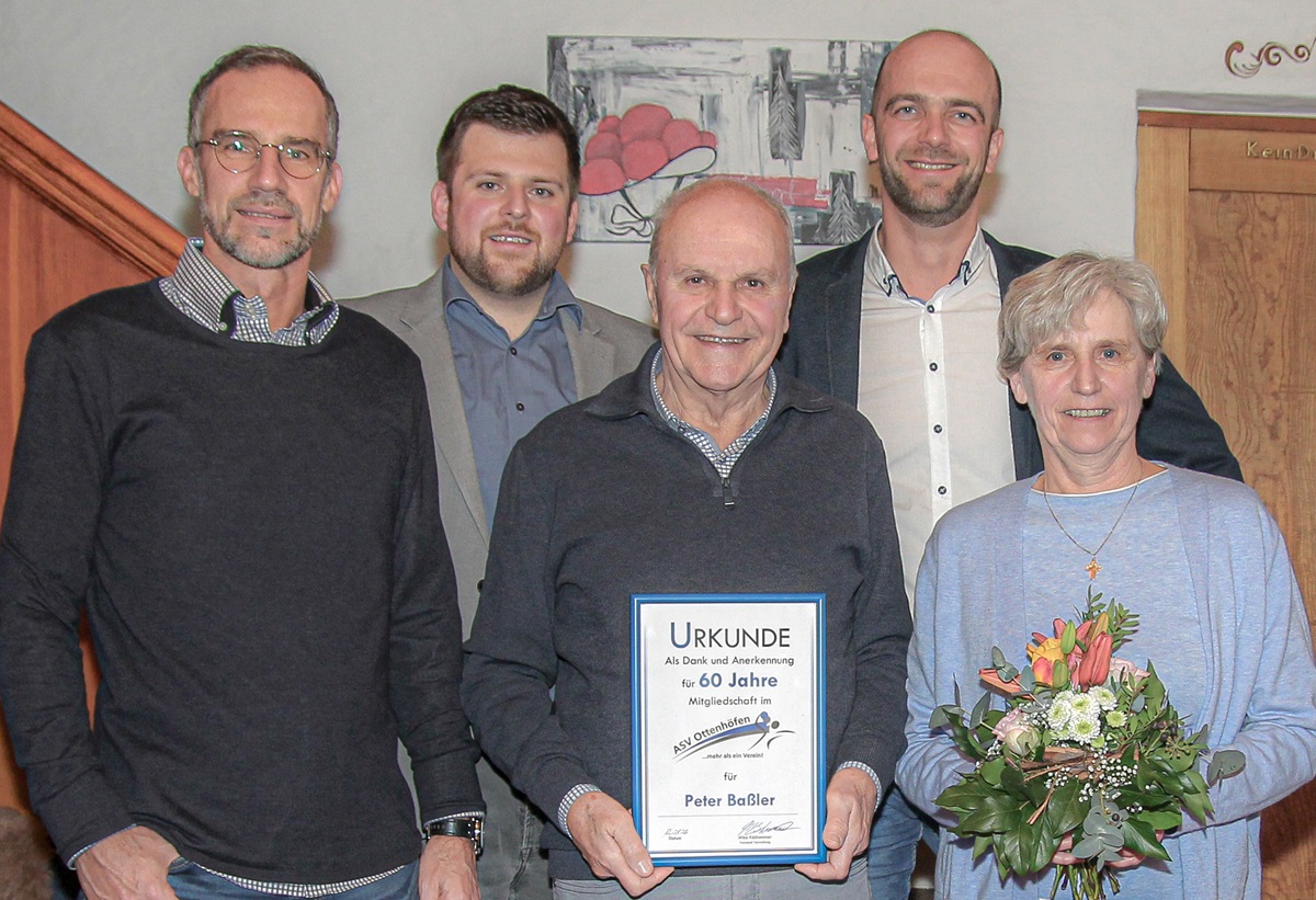 ASV Ottenhöfen ehrt zu Beginn des Jubiläumsjahres Peter Baßler - ASV ...